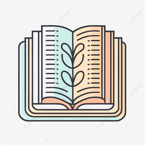 열린 책 아이콘 벡터 일러스트 레이 션 흰색 배경에 책 페이지를 묘사한 직계 아이콘 플랫 아이콘 및 드리블에 의한 벡터 일러스트 비핸스 Hd Png 일러스트 및 벡터