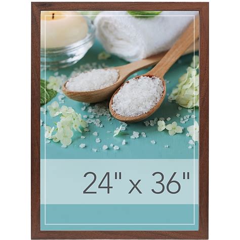 Staples 24 X 36 Wood Poster Frames Mpfrm 2436 Brw Image 1
