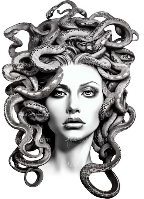 Medusa Png Colorful Medusa Sublimation For Shirts Art Mugs Tumbler