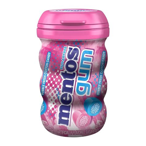 Mentos Gum Sugar Free Double Fresh Cotton Candy Flavored 97g Souq Al Buhair