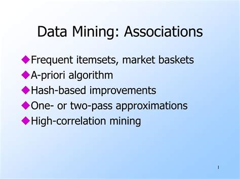 ppt data mining associations powerpoint presentation free download