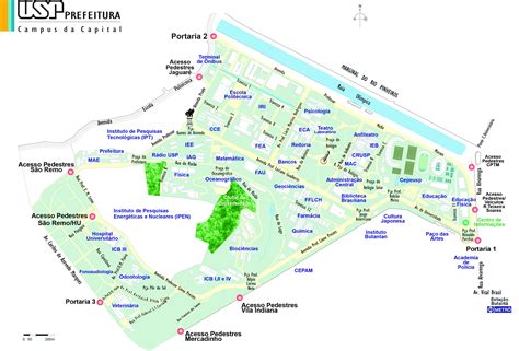 University Of São Paulo Usp Map Map Of University Of São Paulo