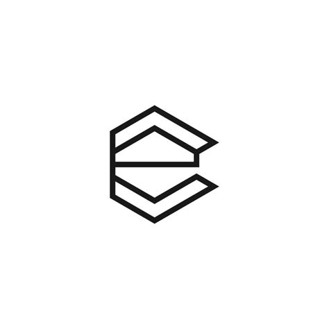 Abstract Modern Initial Letter E Logo Icon Design Template 35091390