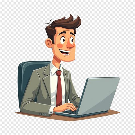 Man Laptop Computer Work Technology Desk Office Workspace Business Typing Png Pngegg
