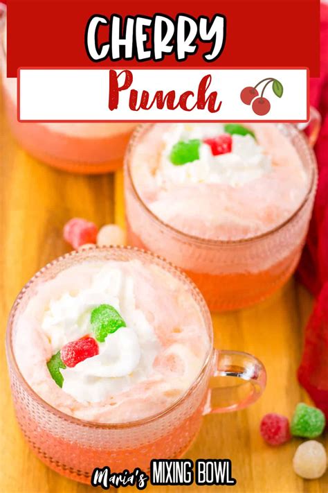 Cherry Punch Alcohol Drink Recipes Punch Recipes Sherbet Punch Recipes