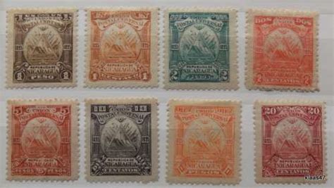 Other Americas Nicaragua 1895 Coat Of Arms 8 Unused Hinged