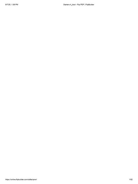 Starters 4 Itool Flip Pdf Flipbuilder Pdf