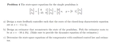 Problem 1 Consider A Regulator System With The Plant