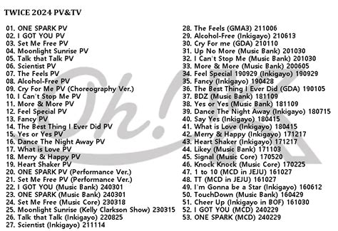 K-POP DVD TWICE 2024 PV/TV - ONE SPARK I GOT YOU SET ME FREE Talk That Talk SCIENTIST - TWICE ...
