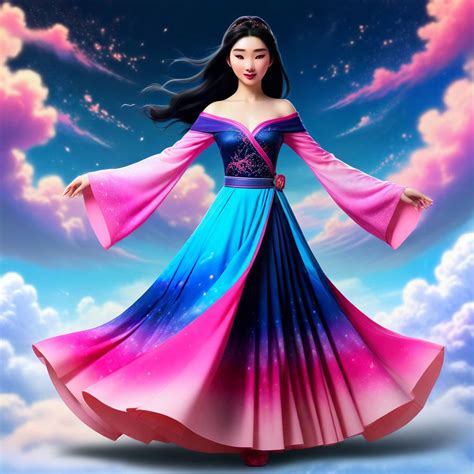 Mulan As Aurora Dancing In The Clouds By Midnightroses888 On Deviantart