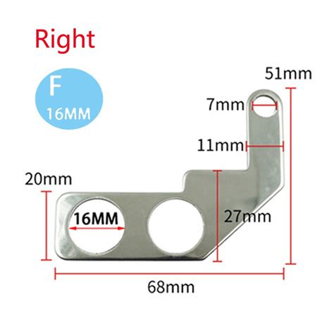 Universal Motorcycle 16Mm Stainless Steel Bracket For Waterproof Button Switch Walmart Com
