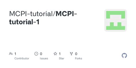 Github Mcpi Tutorial Mcpi Tutorial
