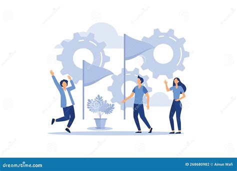 Business Concept Vector Illustration Indicator Of Effectiveness Stock Vector Illustration Of