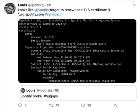 Impacts Of An Expired Tls Certificate Thousandeyes
