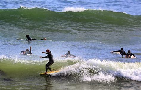 Photos Surfers Enjoy The Waves At Pleasure Point Santa Cruz Sentinel