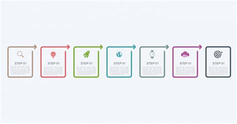 Premium Vector Timeline Infographic Design Template With Step Structure Business Concept With