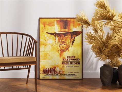Clint Eastwood Poster Western Movie Wall Art Cowboy Film Print