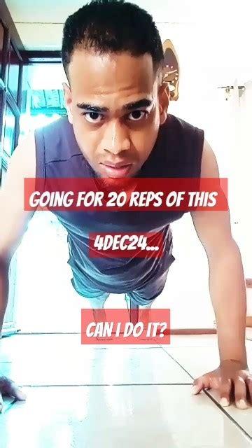 Day 4 Going For 20 Reps Of The Pushup Challenge Can I Do It