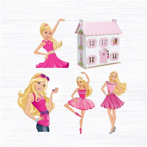 Barbie Theme Birthday Party Cutouts Ezyprints Studio