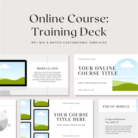 Online Course Training Deck Templates • Brand Glow Up