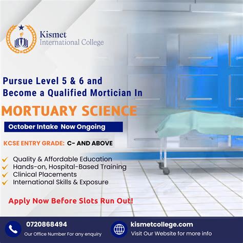 Mortuary School Thika Intake 2025 Archives Kismet Intl College