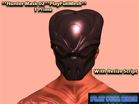 Second Life Marketplace Hunter Mask 02 Playfullmesh