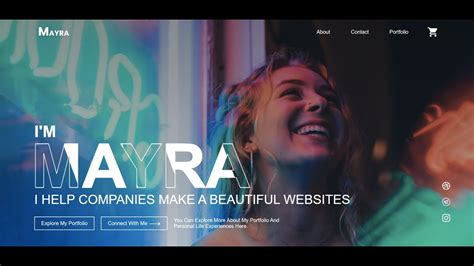 How To Make A Website With Animated Text Effect Using Html And Css Youtube