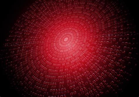 Red Binary Cyber Code 690063 Vector Art At Vecteezy