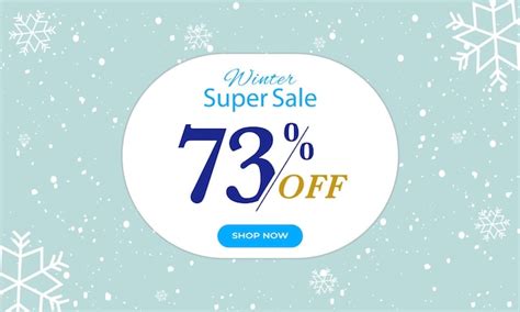 겨울 세일 특별 제공 포스터 디자인 템플릿 벡터 그림 프리미엄 벡터