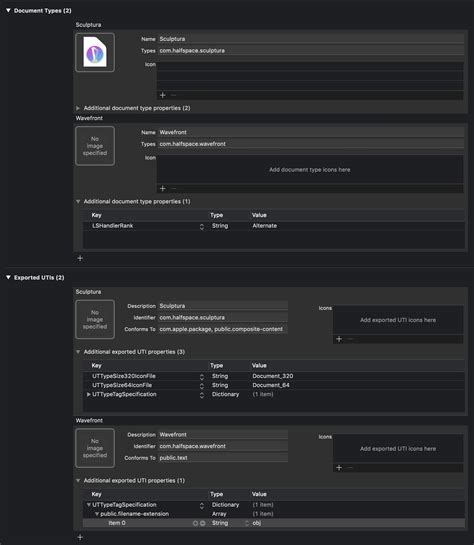 Ios How Do I Specify A File Type For Importing Obj Files Stack