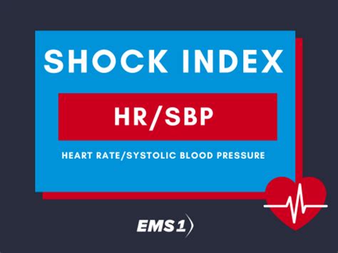Shock Index Formula A Practical Tool For Evaluating Signs Of Shock