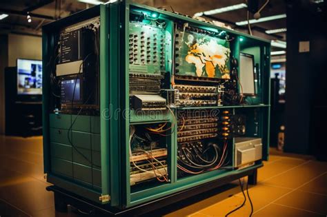 Industrial Data Center Retro Analog Devices For Industry And Scientific Research And