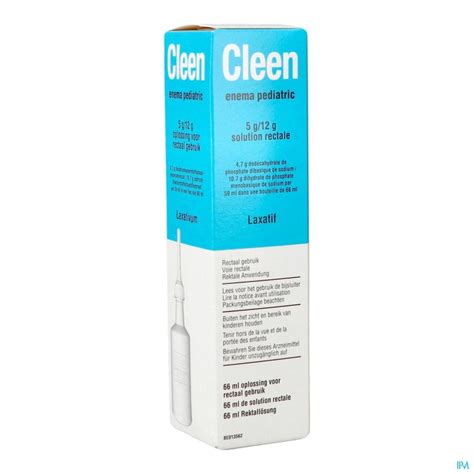 Cleen Enema Pediatric 5g12g Opl Rectgebrfl 66ml