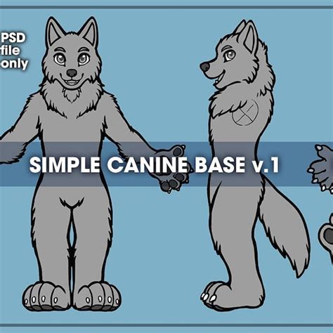 Wolf Ref Sheet Base Etsy Wolf Ref Sheet Base Etsy