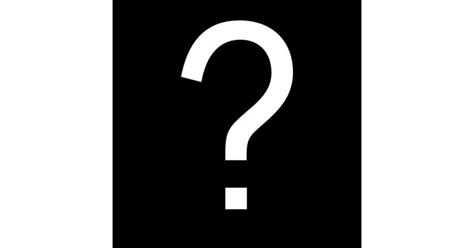 Question Mark Square Symbol Free Icon