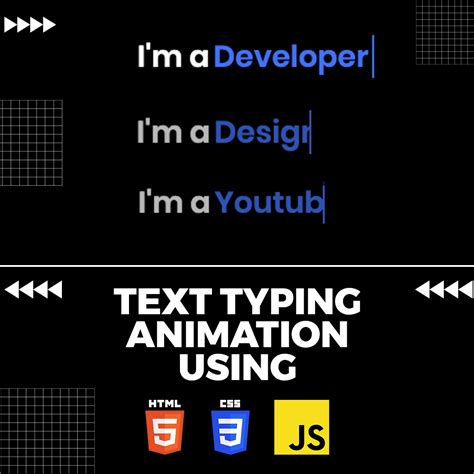 Text Typing Animation Using Html Css Javascript Auto Typing Effect On