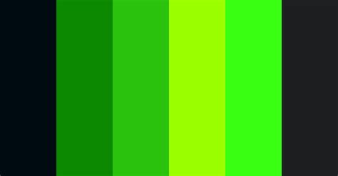 Black And Neon Green Color Scheme Black
