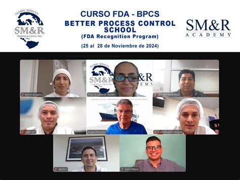 Curso Fda Bpcs Better Process Control School Fda Recognition Program Online Noviembre