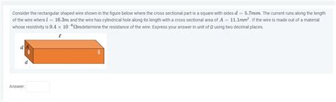 Solved Consider The Rectangular Shaped Wire Shown In The Chegg Com