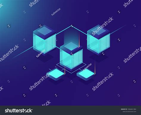 네트워킹 및 통신 기술 서버실 빅 스톡 벡터로열티 프리 1066841384 Shutterstock