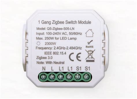 1 Gang Zigbee Switch Module Qos Solutions