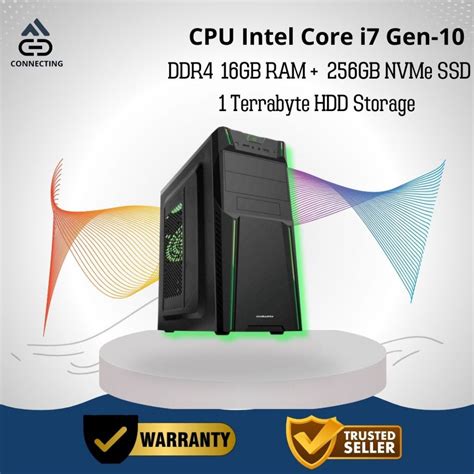 Jual Cpu Pc Komputer Intel Core I7 10700 Gen 10 Ram 16gb Ssd Rakitan Office Shopee Indonesia