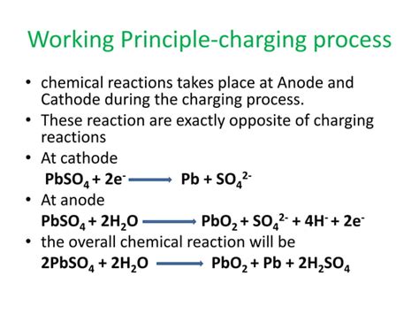 Lead Storage Battery Pptx Chemistry Science