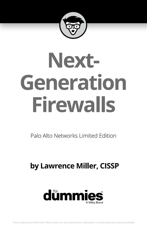 SOLUTION Next Generation Firewalls For Dummies Studypool