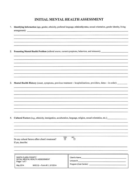 Psychiatric Nursing Assessment Template Artofit