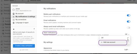 how to integrate slack with notion