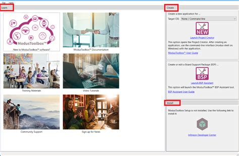 Install Software And Launch Dashboard Modustoolbox™ Documentation