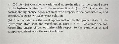 Solved 30 ﻿pts A ﻿consider A Variational Approximation