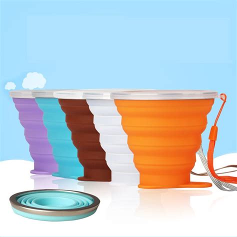 270ml Foldekop I Rustfrit Stål Med Snor Støvtæt Grandado