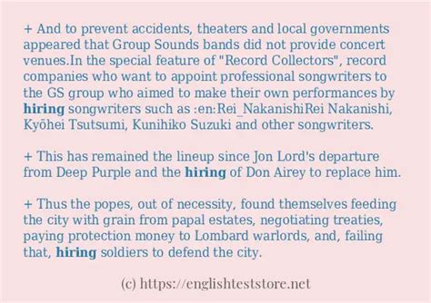 Hiring Sentence Examples Englishteststore Blog